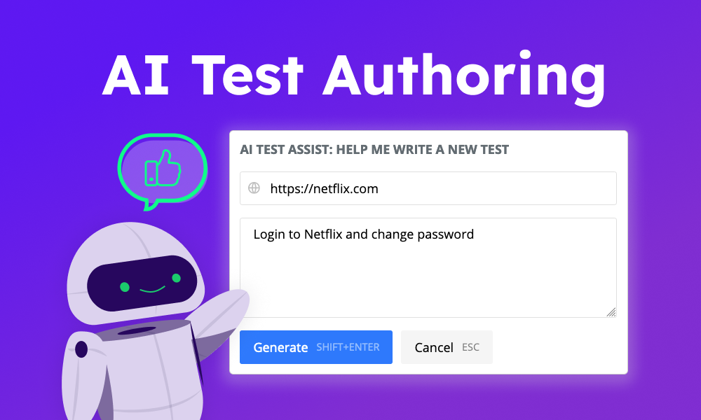 What's new: 🤖 AI Test Authoring
