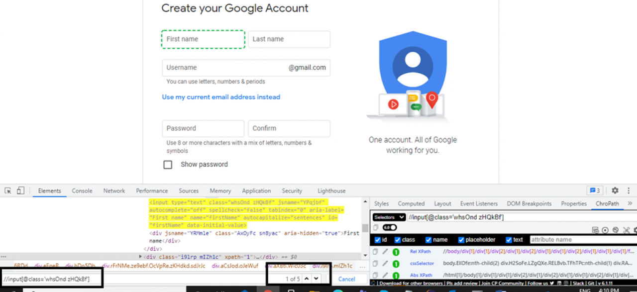How to write XPath in Selenium
